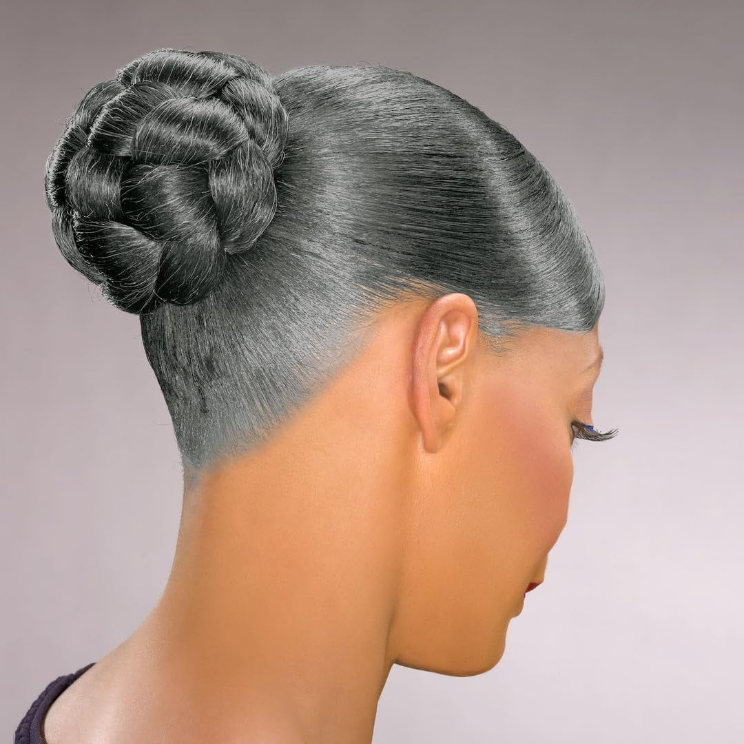 Dome M Formal Bun Color 44 Charcoal Gray - Foxy Silver Wigs Thick ...