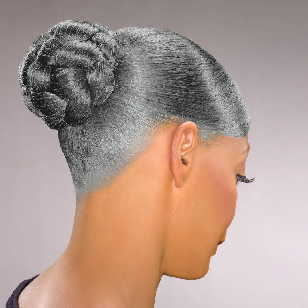Dome M Formal Bun Color 51 Light Gray - Foxy Silver Wigs Thick Braided ...