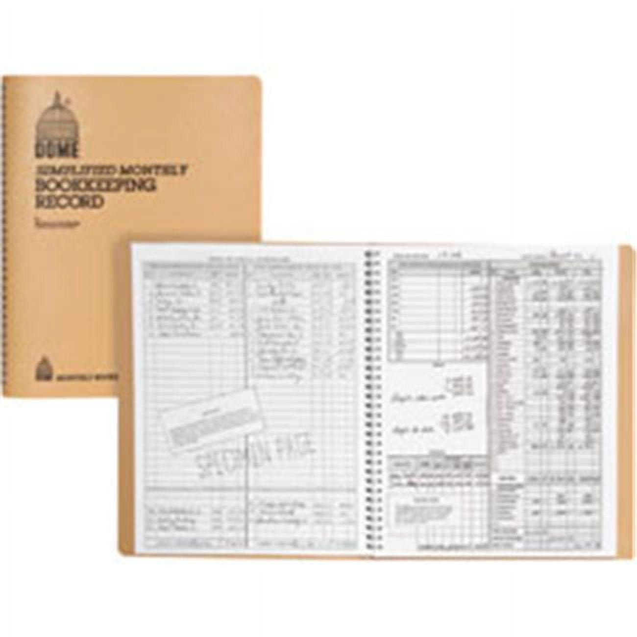 Dome Publishing DOM600 Bookkeeping Record Book, Brown - Walmart.com