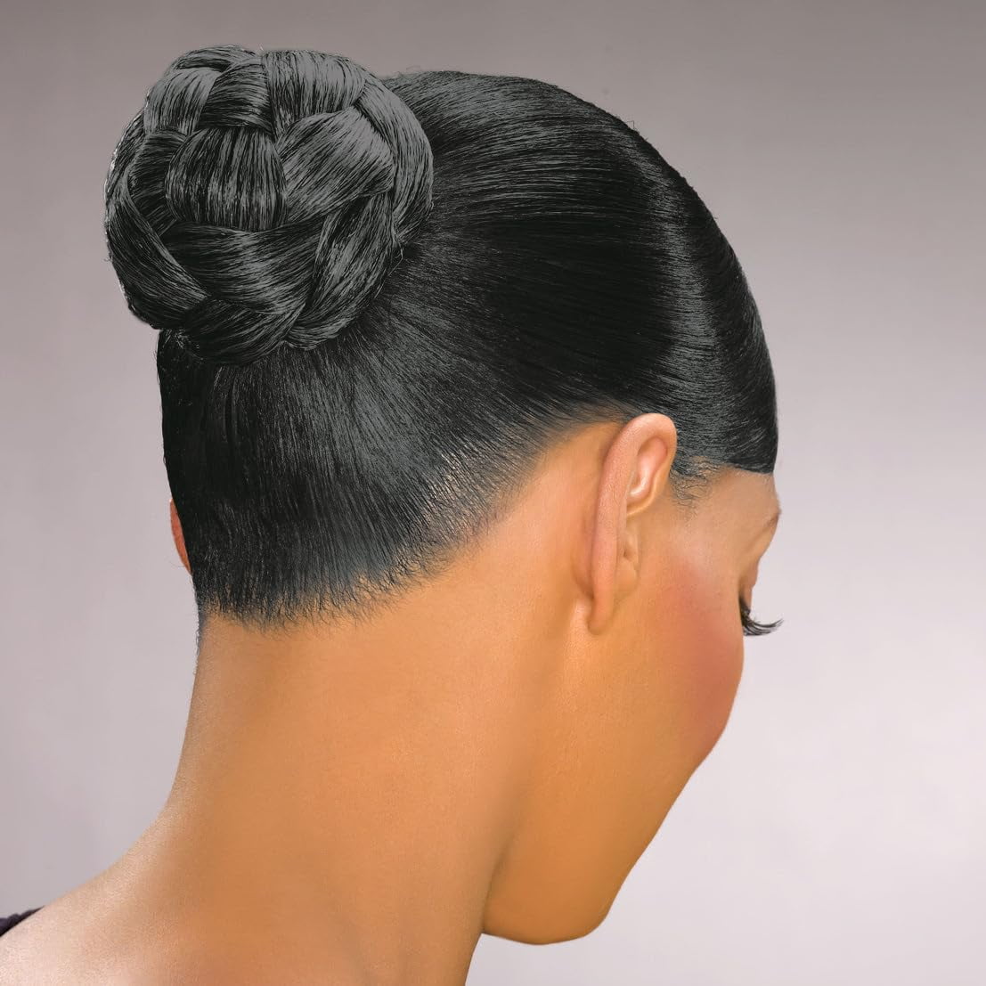 Dome S Formal Bun Color 280 - Foxy Silver Wigs Thick Braided Chignon ...