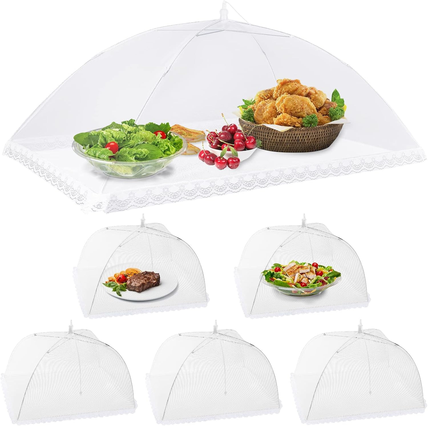 Pop-Up Mesh Food Cover Tent, Collapsible Screens Canopy for Unmatched ...