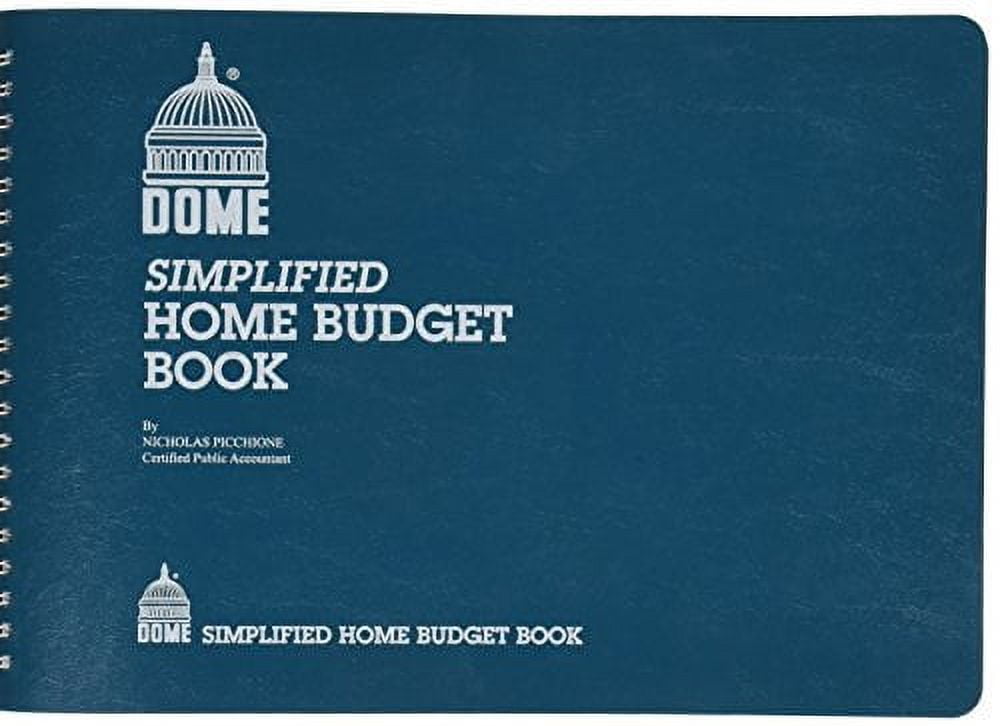 Dome Home Budget Book - Monthly Organizer, 64 Sheets, Wire Bound, 10.5 ...