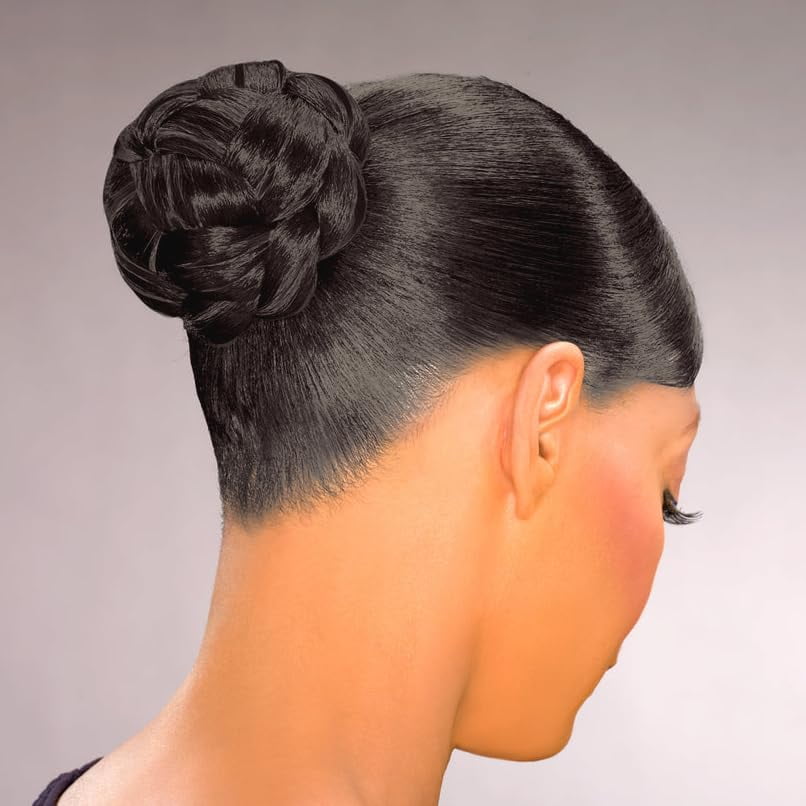 Dome T Formal Bun Color 4 Med Dark Brown - Foxy Silver Wigs Wider Braid ...
