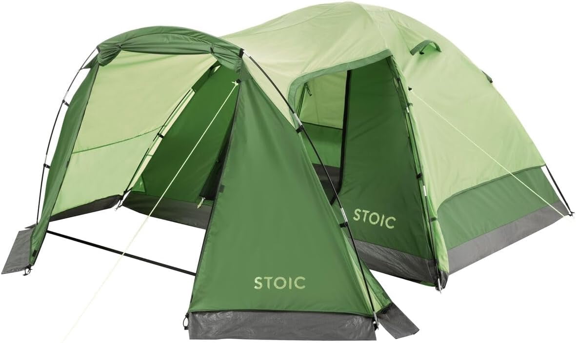 Dome Tent + Vestibule: 4-Person 3-Season, Margarita/Cactus, One Size ...