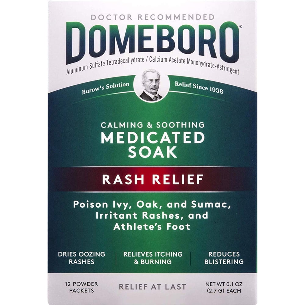 Domeboro Astringent Solution Powder Packets, 12 Count HSA/FSA Eligible ...