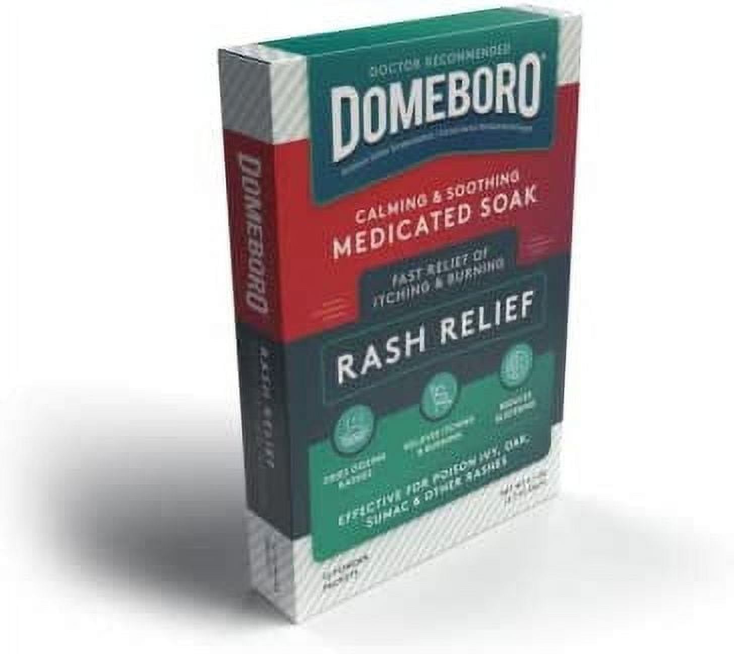 Domeboro First Aid Medicated Soak for Rash Relief, Burow’s Solution, 12 ...