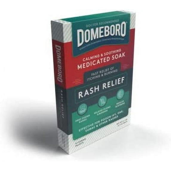 Zya Felix Domeboro Medicated Soak Rash Relief, Burow's Solution, 12 ...