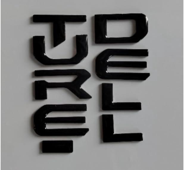 Domed 3D Raised Letters Compatible with 2023 Telluride (Glossy Black ...