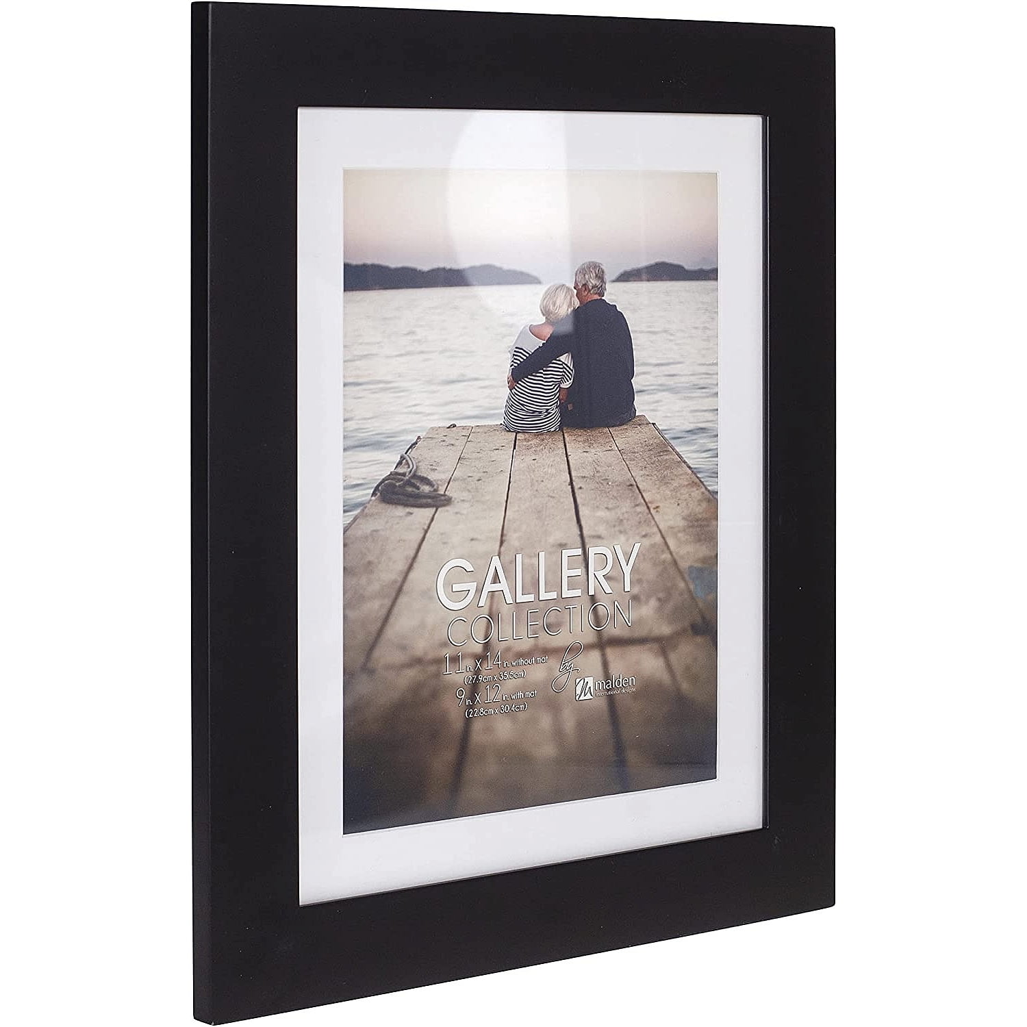 Domed MANHATTAN ebony-black with coordinated mat 11x14 9x12 frame ...