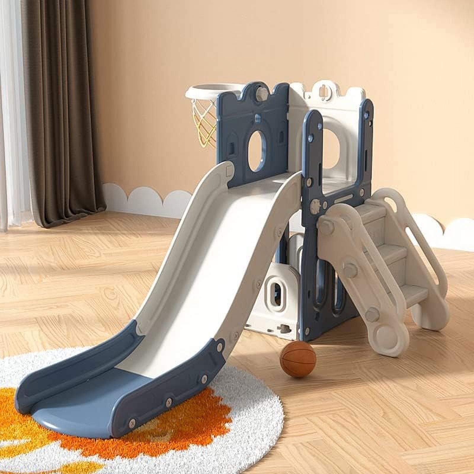 Domeiziy Toddler Slide, Kids Slide Playground Indoor Outdoor, 4-in-1 ...