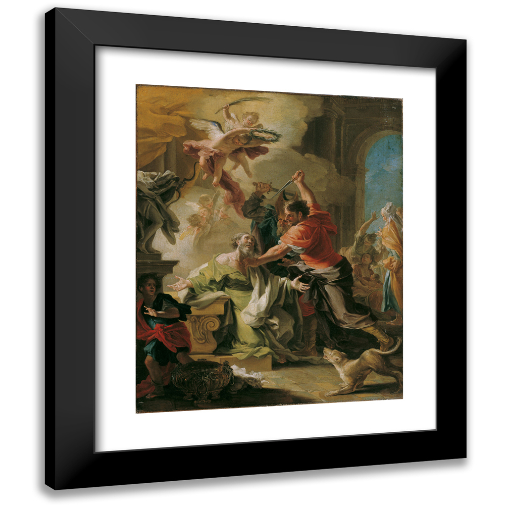 Domenico Antonio Vaccaro 12x14 Black Modern Framed Museum Art Print ...