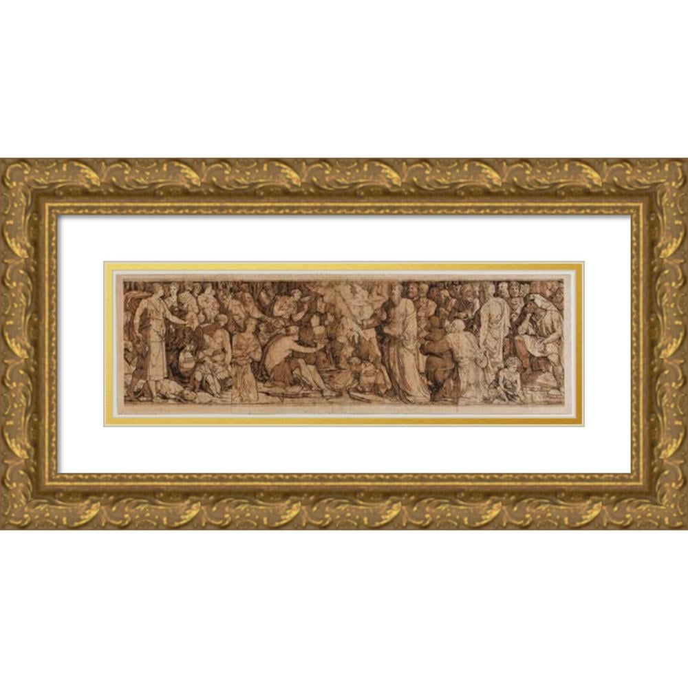 Domenico Beccafumi 24x10 Gold Ornate Framed and Double Matted Museum ...