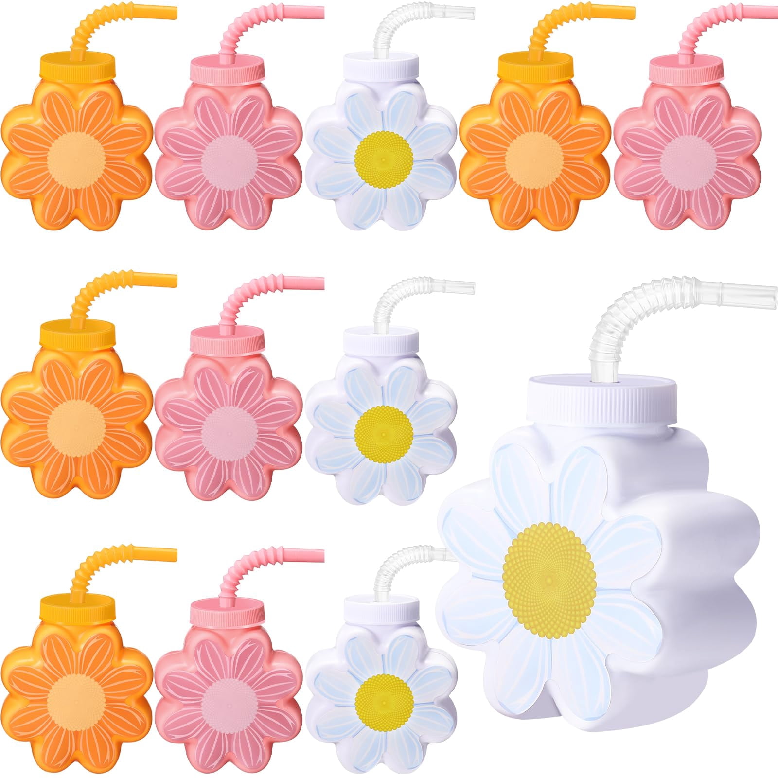 Domensi 12 Pcs Daisy MMF7 Themed Party Favor Gift Daisy Flower Cups ...