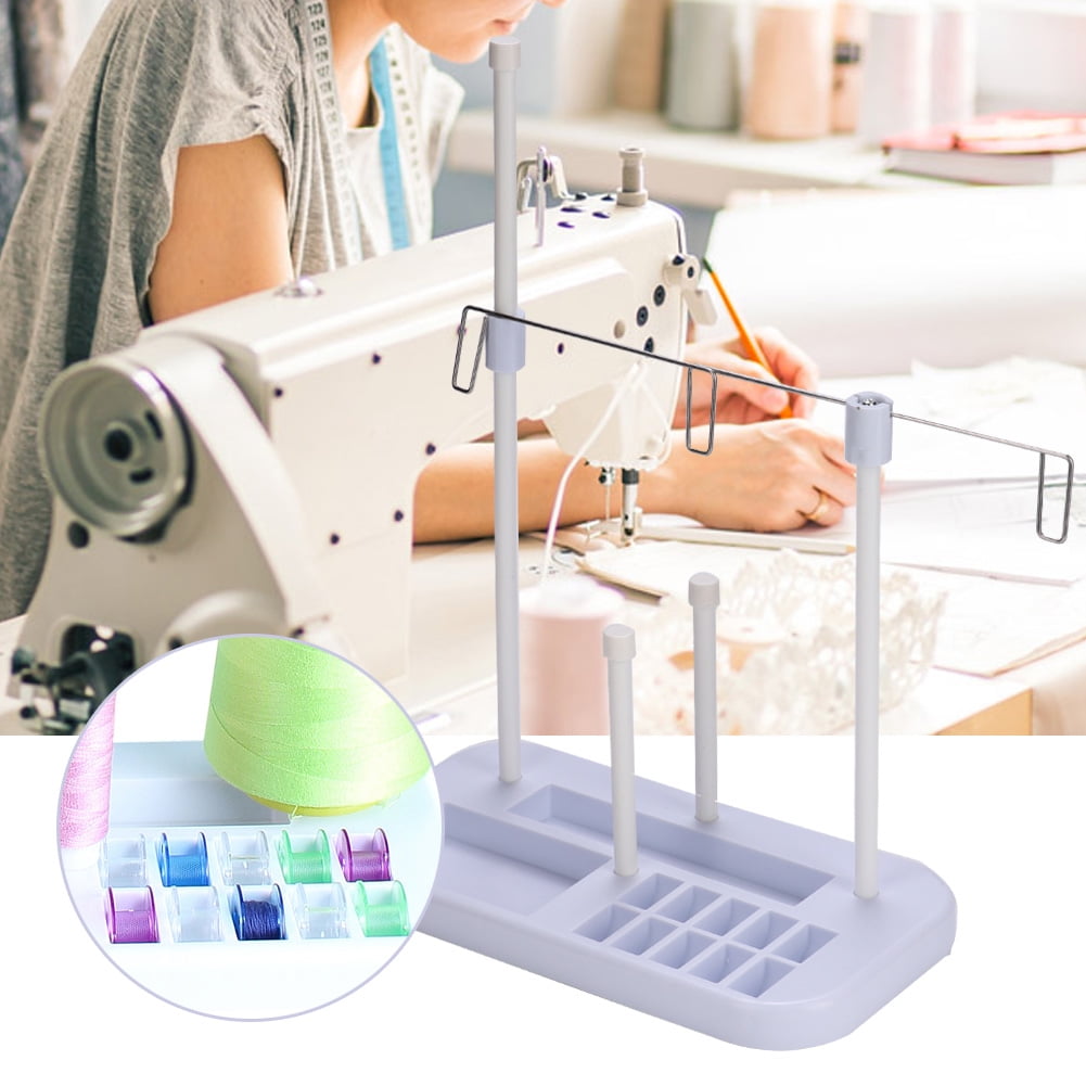 Domestic 3 Cones Embroidery Thread Holder Spool Stand Pink Sewing ...