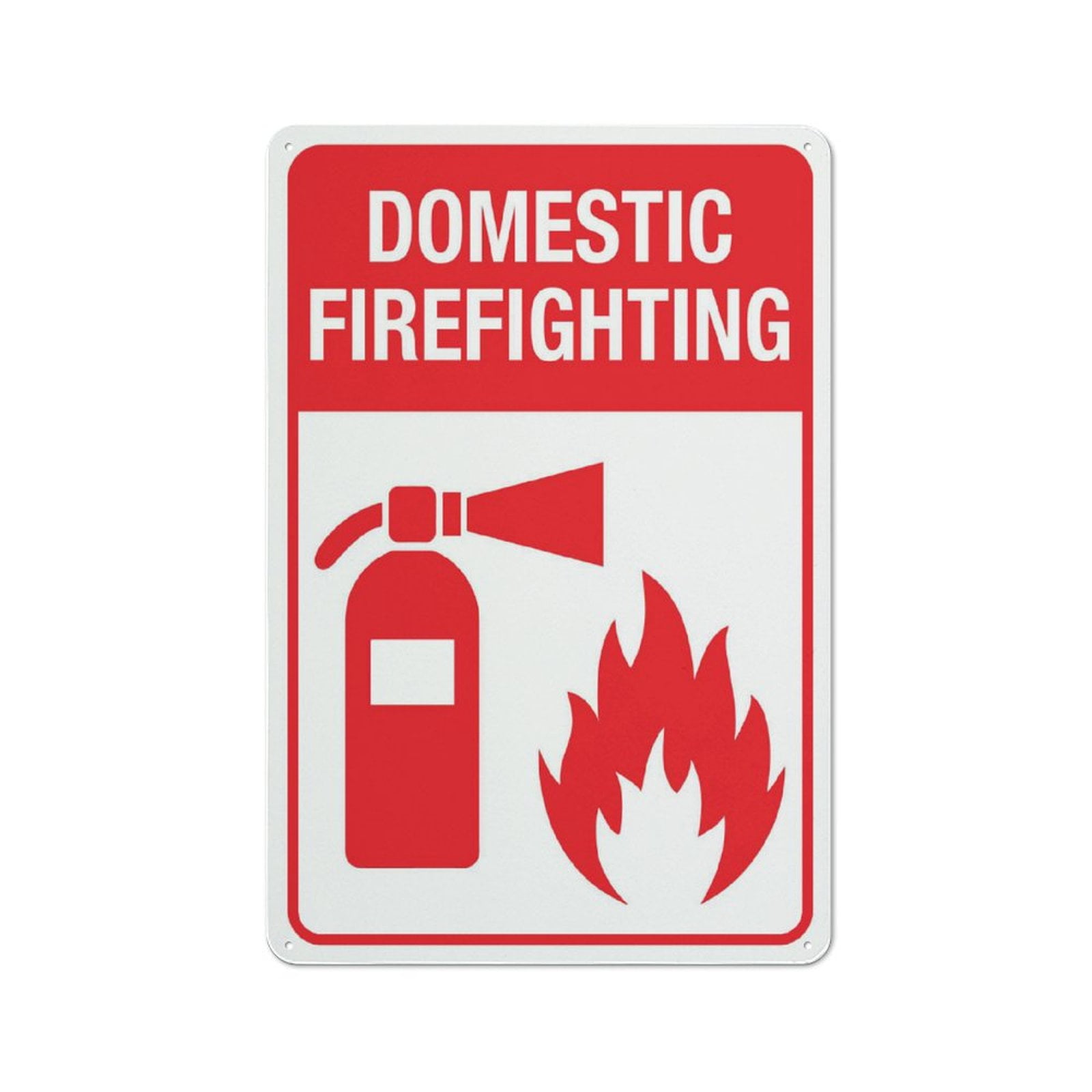 Domestic Firefighting Sign 8"X12" Rust Free Aluminum Signs Outdoor ...
