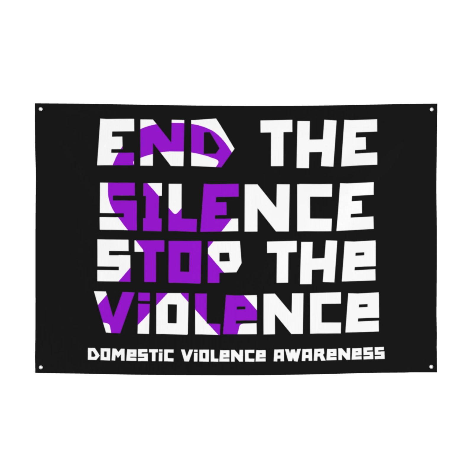 Domestic Violence Awareness Month Banner Backdrop Porch Sign 47 x 71 ...