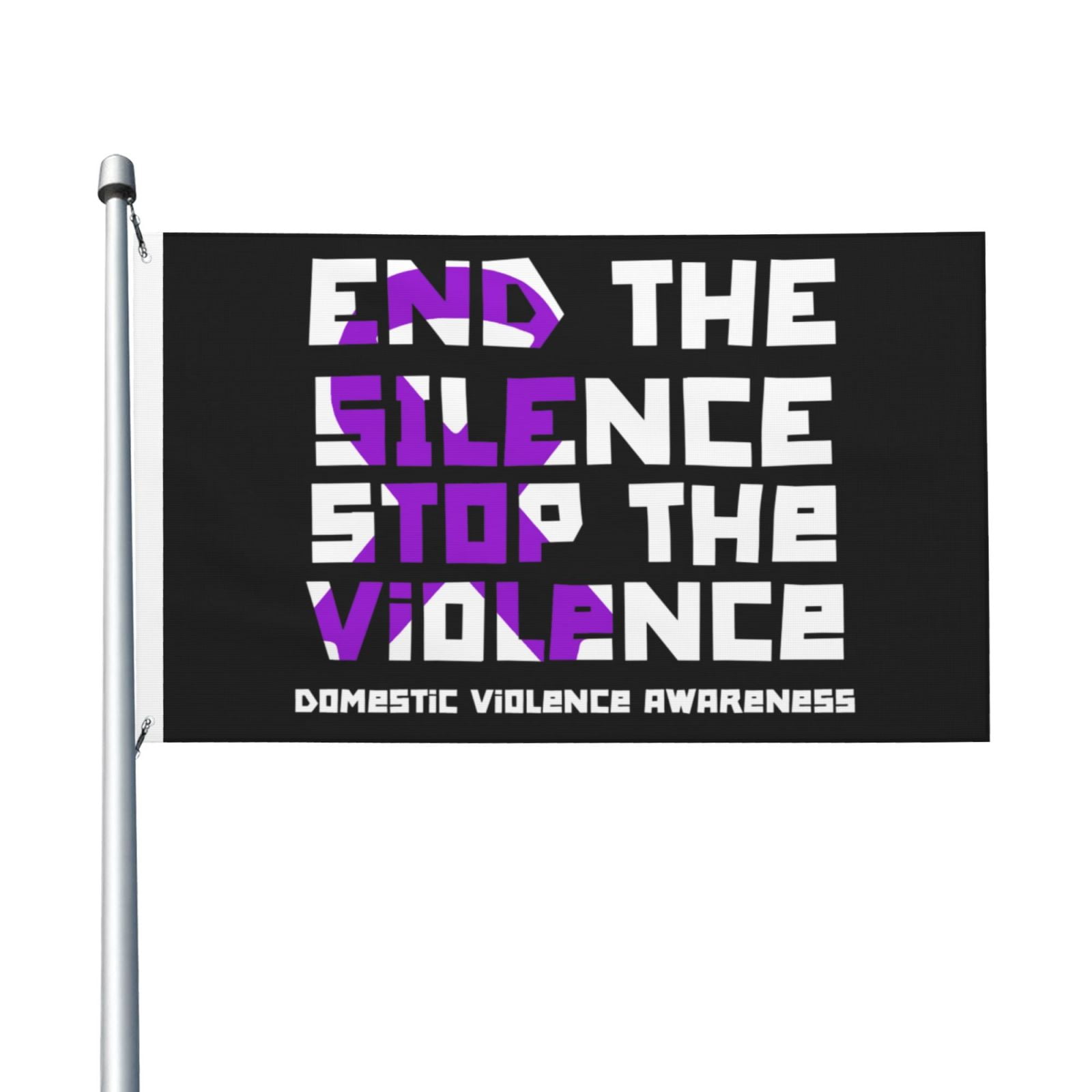 Domestic Violence Awareness Month Flag 3x5 Ft Double-Sided Flag Outdoor ...