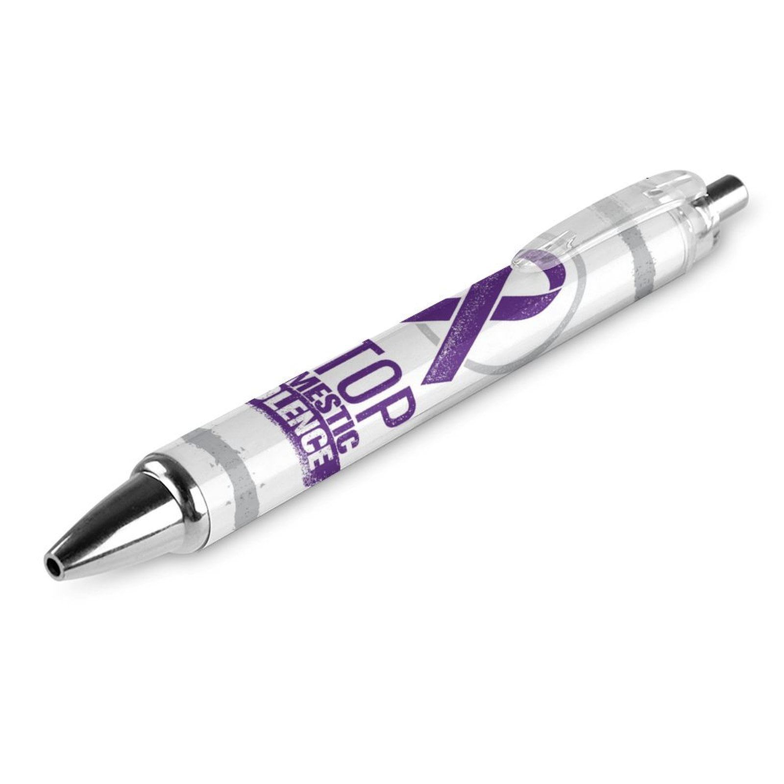 Domestic Violence Awareness Month Purple Ribbon Ballpoint Pen ...