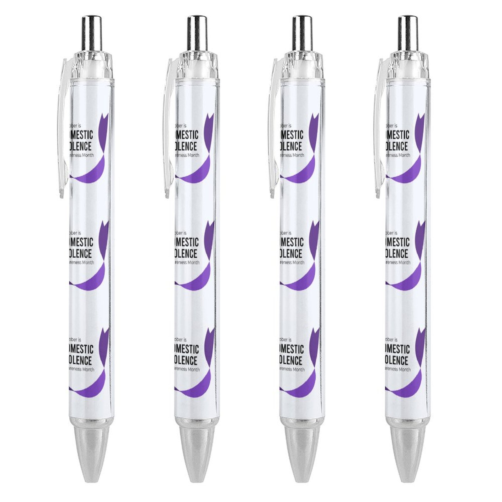 Domestic Violence Awareness Month Purple Ribbon Ballpoint Pen ...