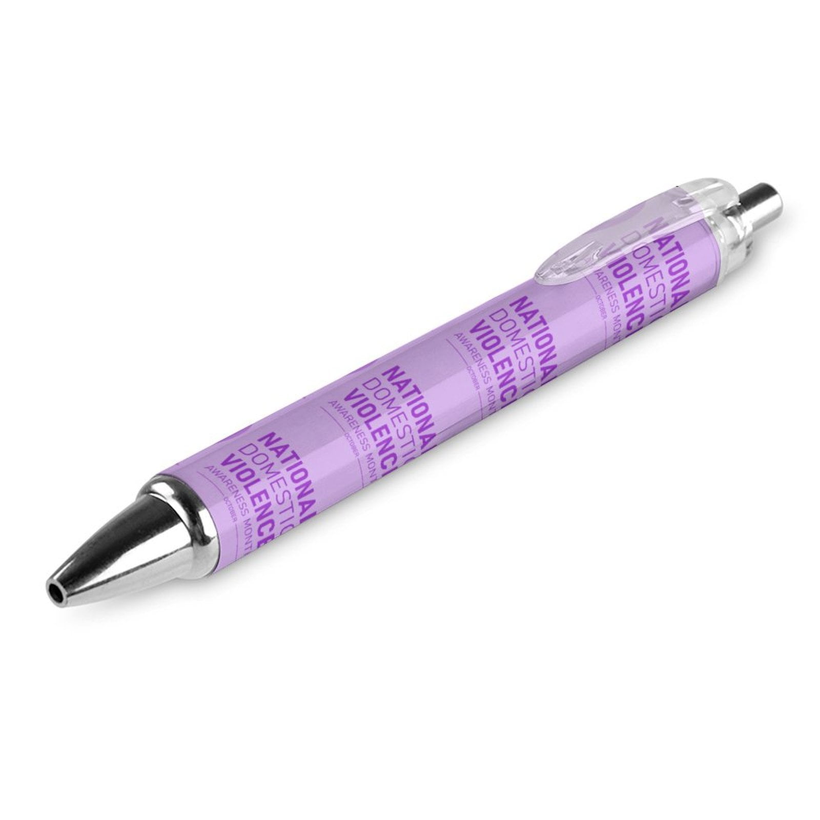 Domestic Violence Awareness Month Purple Ribbon Ballpoint Pen ...
