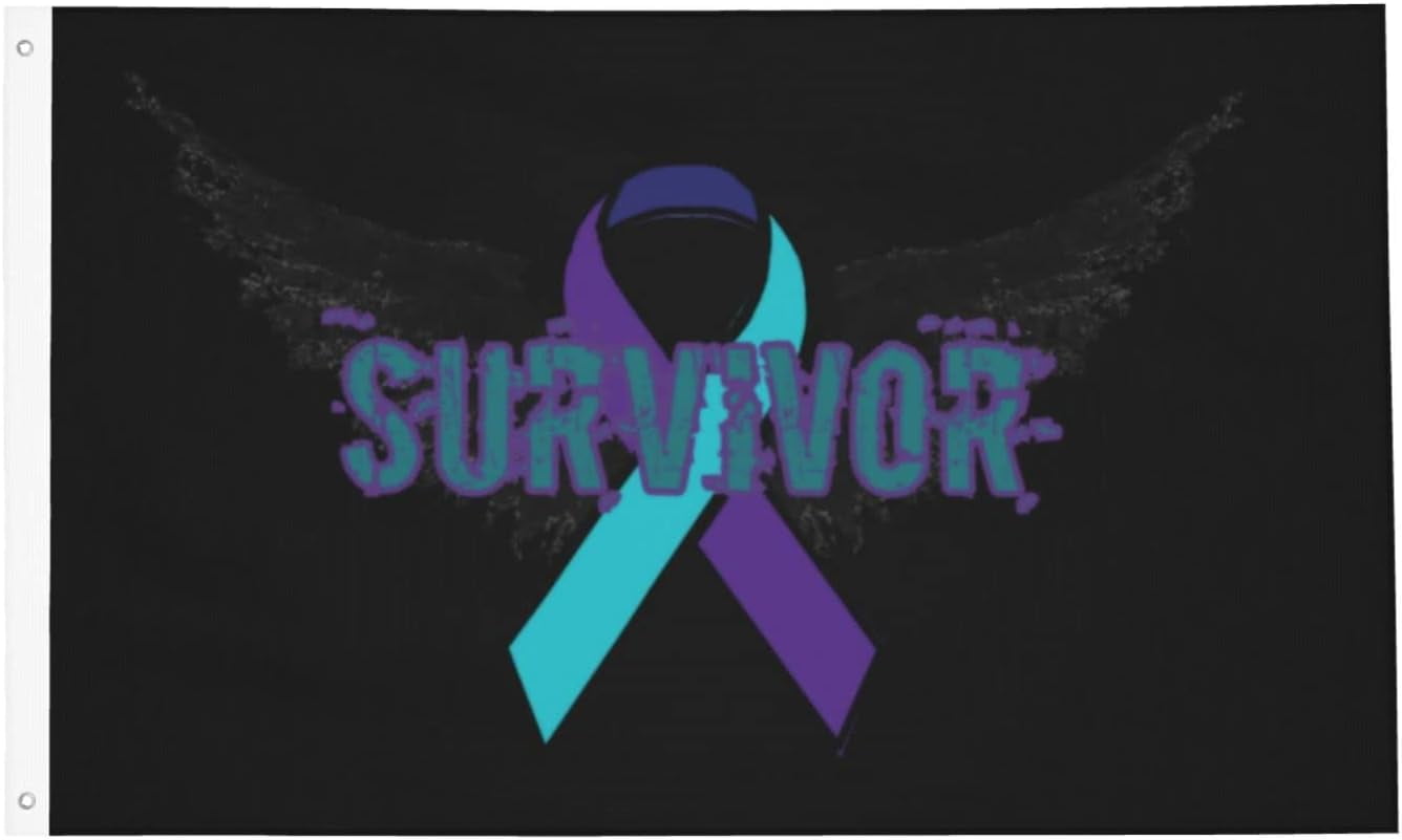 Domestic Violence Survivor Banner With Metal Grommets Double Sided ...