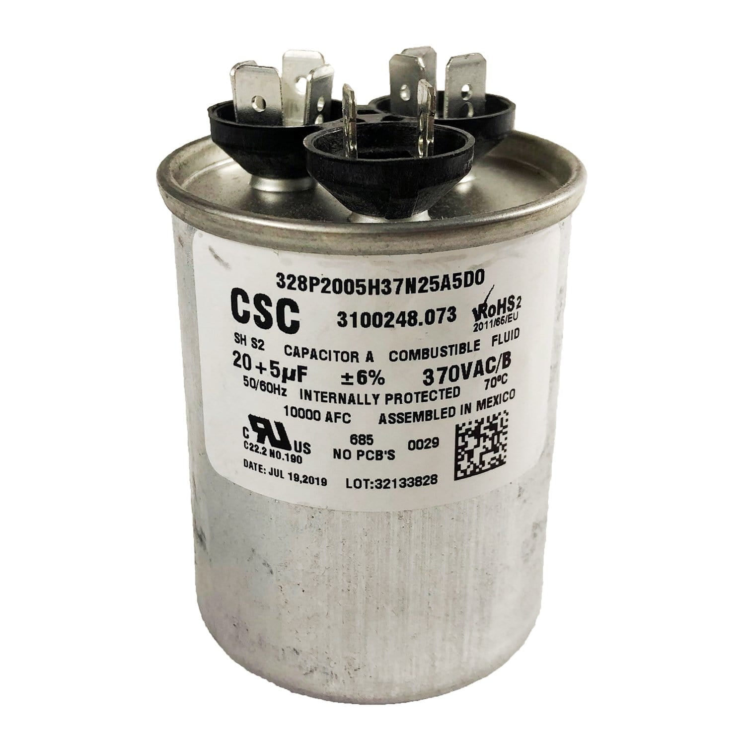 Dometic 3100248.073 A/C Capacitor 57115/600315.304/D - Walmart.com