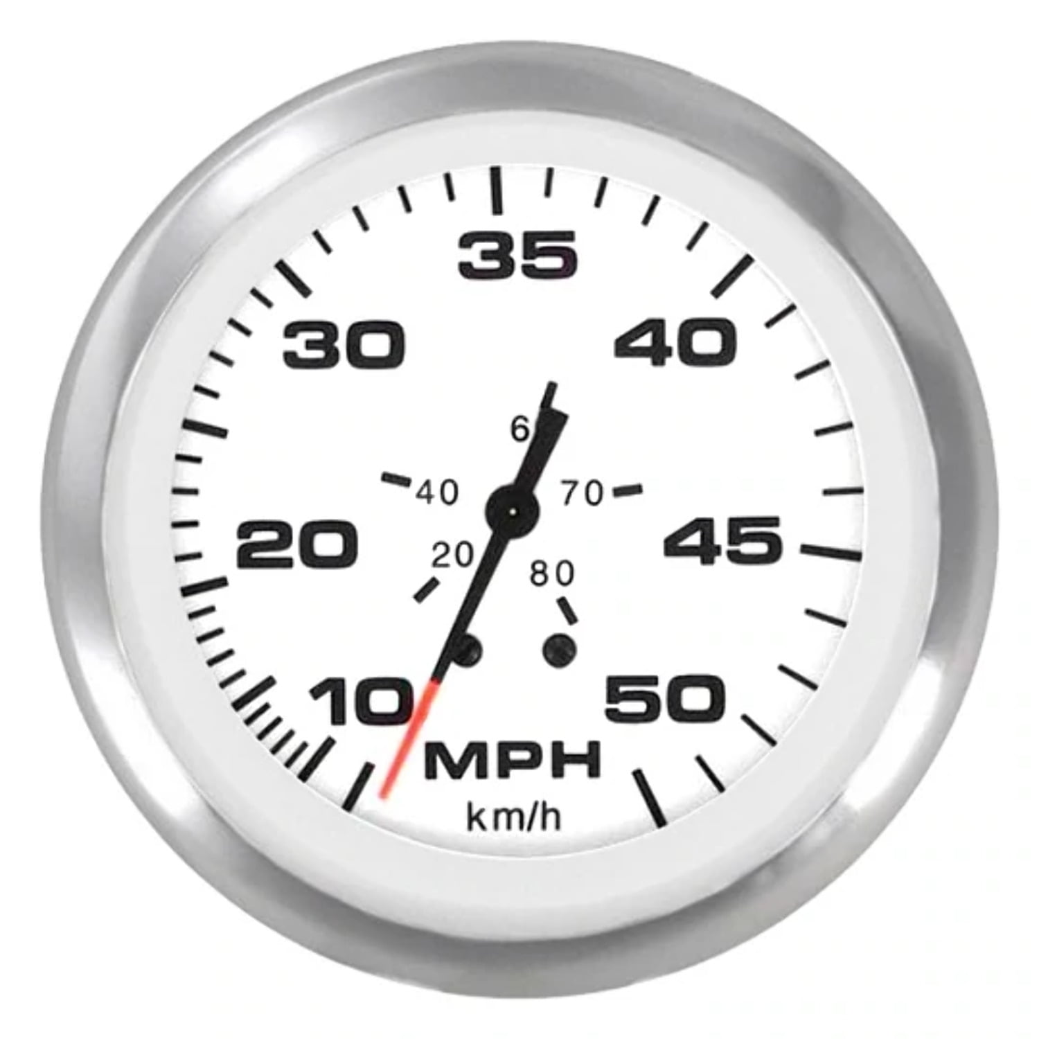 Sierra 61752P Lido Gauge 3" Speedometer 10-50 MPH Pitot Type Boat ...