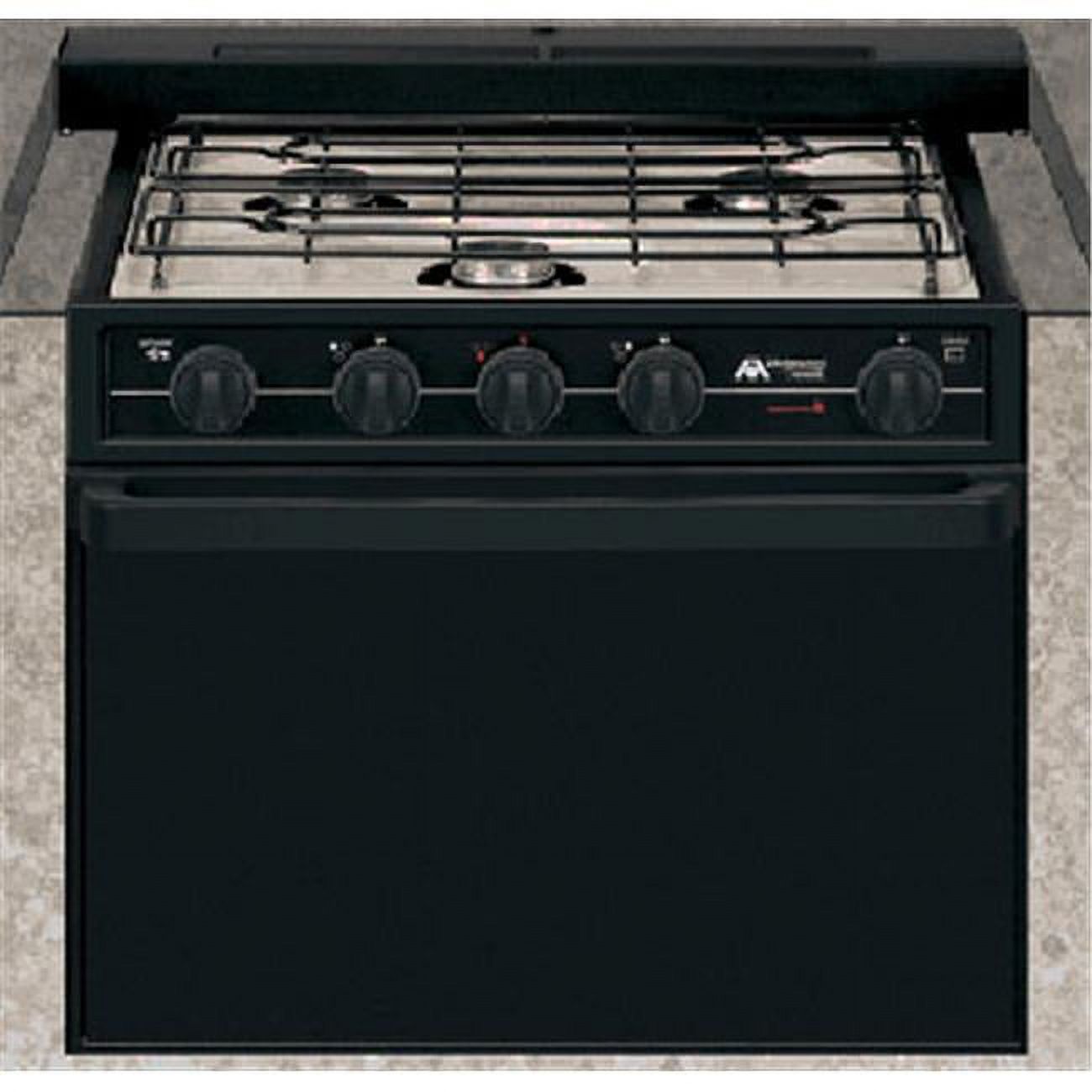 Dometic D7E-52306 21 in. 3 Burner Range & Oven, Black - Walmart.com
