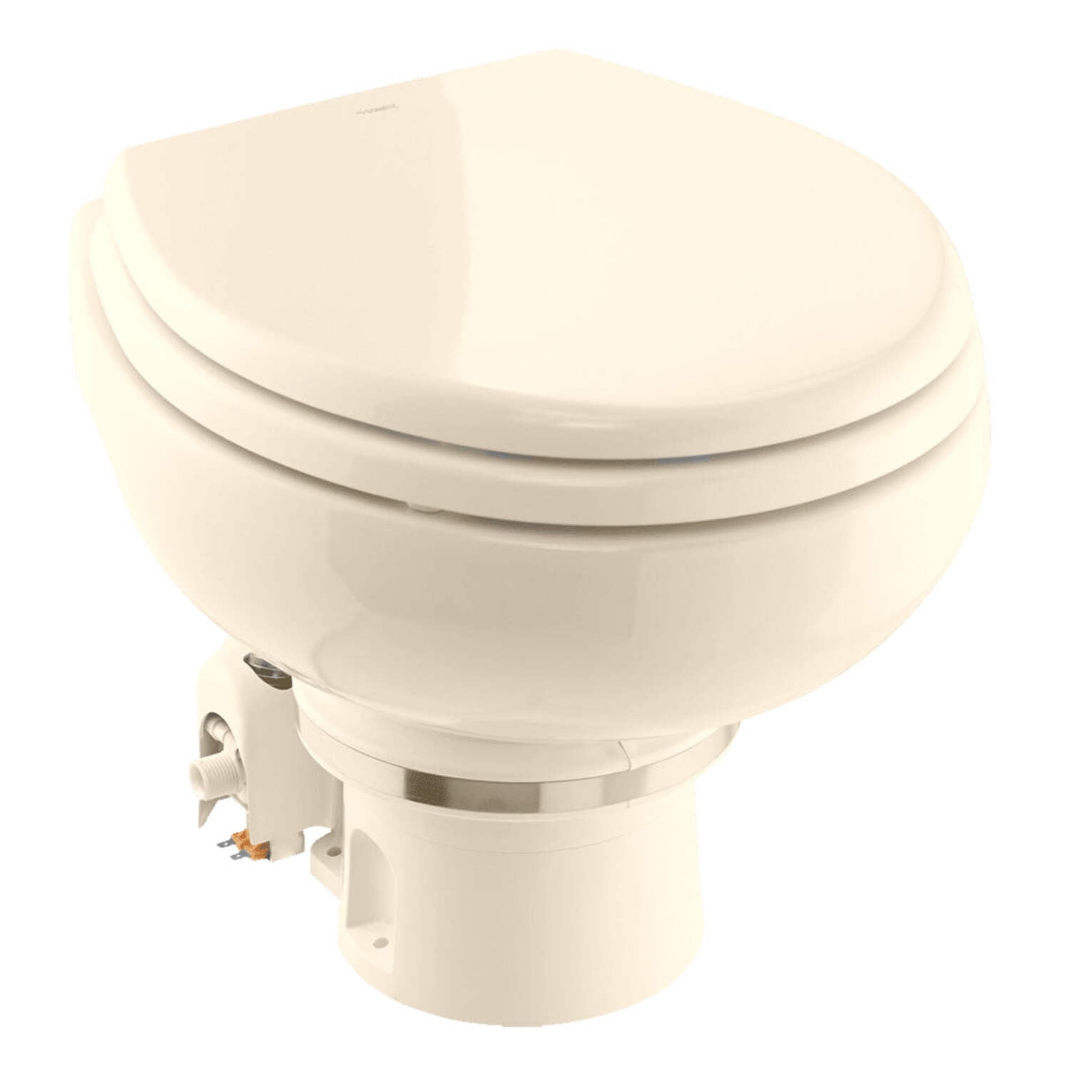 Dometic MasterFlush 7160 Bone Electric Macerating Toilet w/Orbit Base ...
