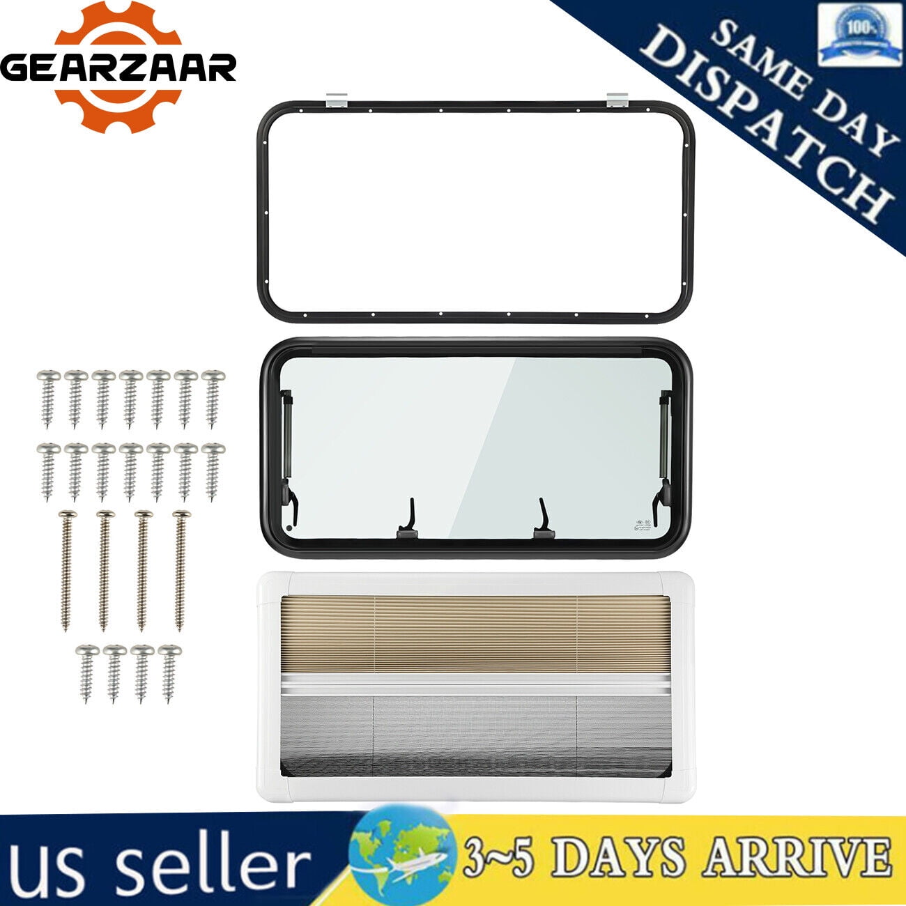 Dometic RV Caravan, Motorhome S7P Window, 900mm x 450mm, Aluminum Frame ...