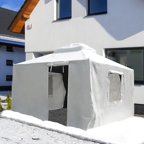 Domi 10' x 10' Universal Winter Gazebo Cover, All Season Waterproof ...