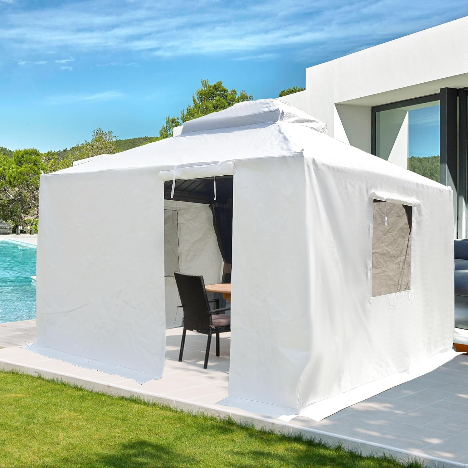 Domi 10’x12’ Gazebo Cover for Hardtop Gazebos, Outdoor Universal Winter ...