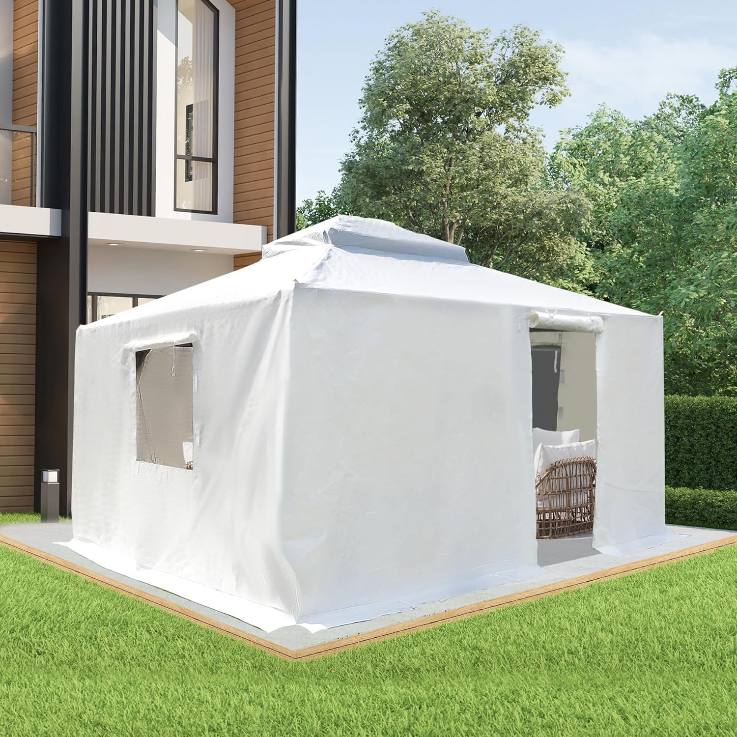 Domi 12' x 12' Universal Gazebo Cover Winter Canopy, All-Weather ...