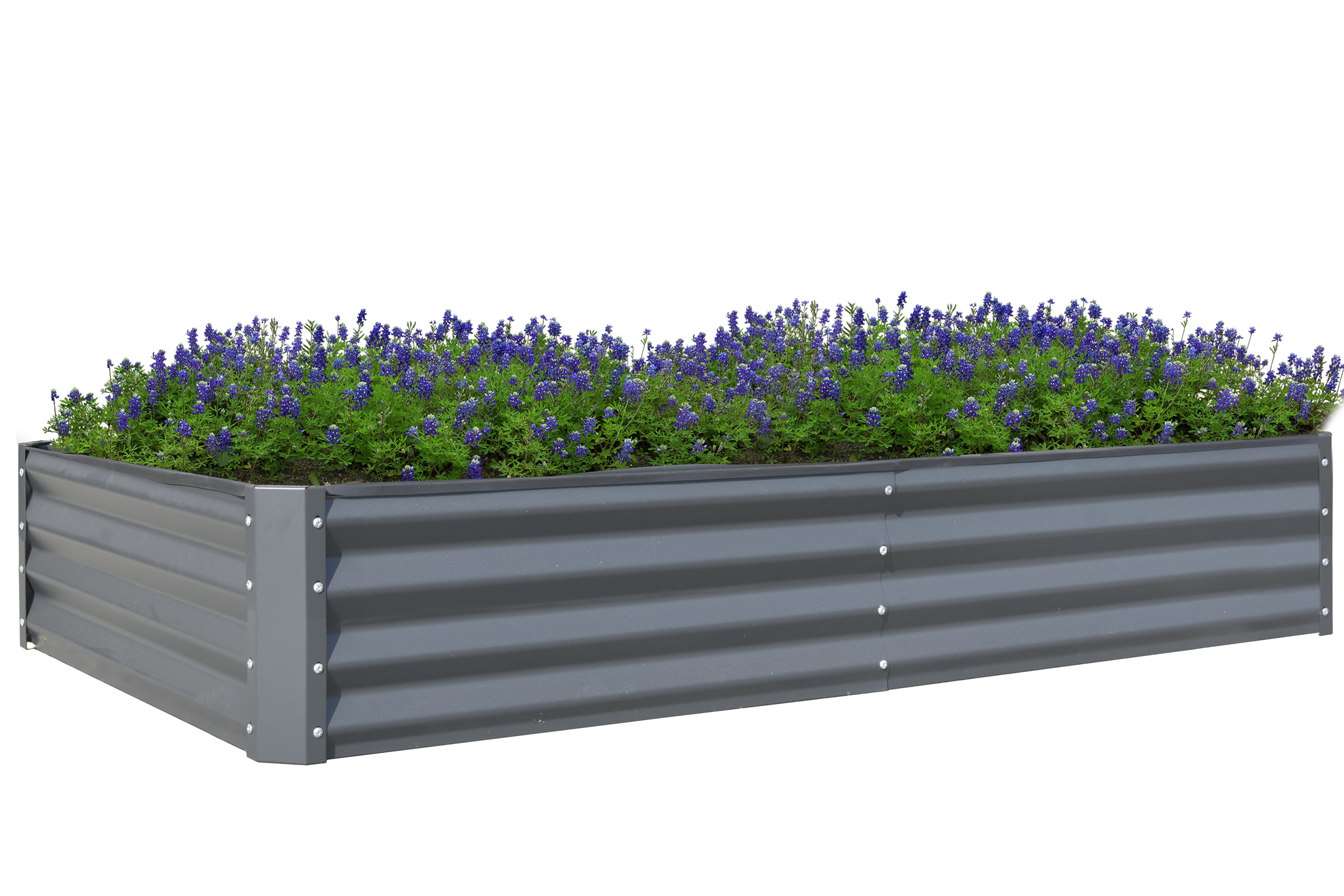 Domi Galvanized Raised Garden Bed ,Large Metal Planter Box for Growing ...