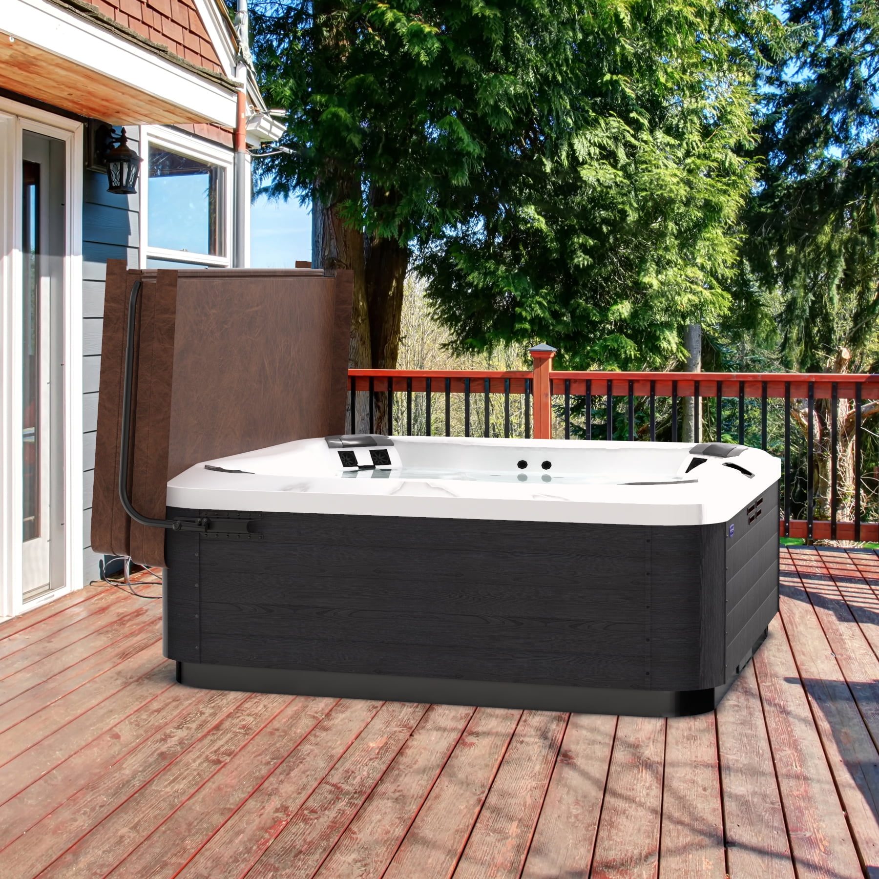Domi Outdoor Living Spa Cover Lifts, Pivot Top Mount Spa & Hot Tub ...