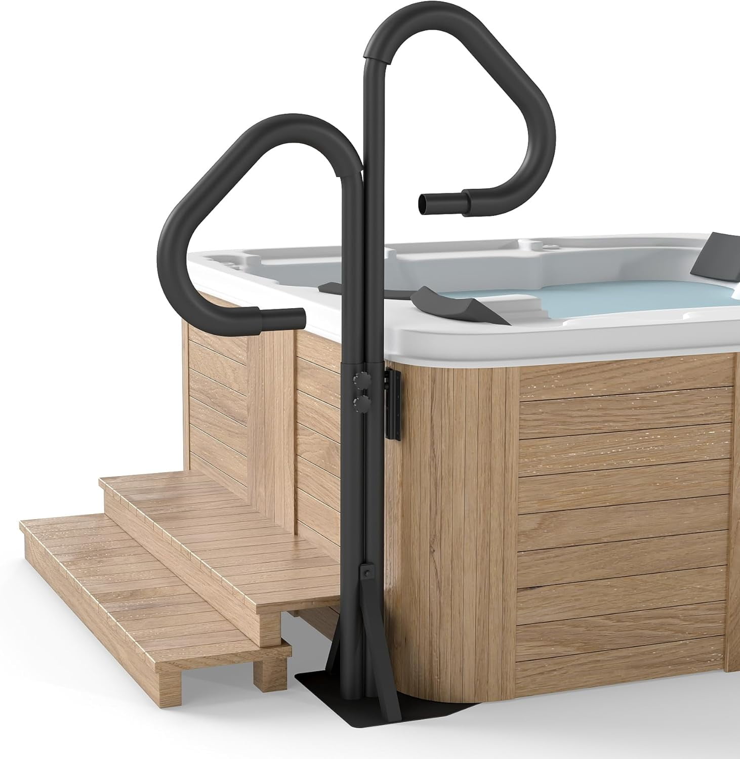 Domi Outdoor Living Two-Way Adjustable Hot Tub Handrail, 44”-60 ...