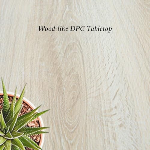 Domi Outdoor Patio Dining Table, 37" Square Table with 1.97" Umbrella ...