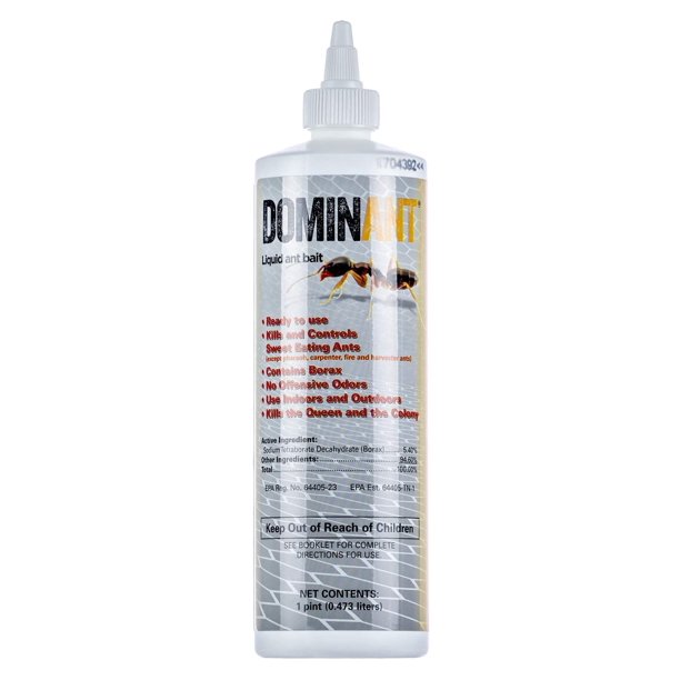 DominAnt Liquid Ant Bait - Kills and Eliminates Ant Colonies - Case (12 ...