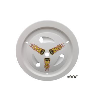 Dominator Race Products 1013-B-WH, Wheel Cover Bolt-On White ...