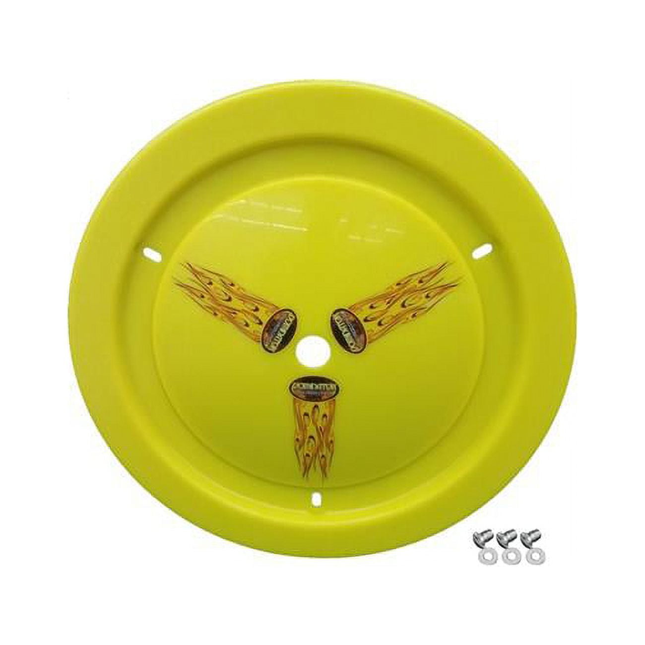Dominator Racing Products DOM1012-D-FYE Dzus-On Wheel Cover, Fluo ...