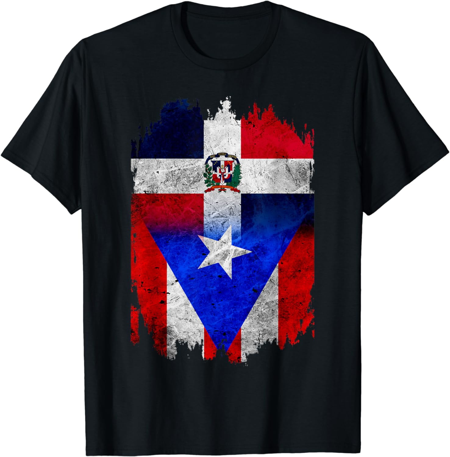 DominiRican Dominican and Puerto Rican Flag Dominican Flag T-Shirt ...