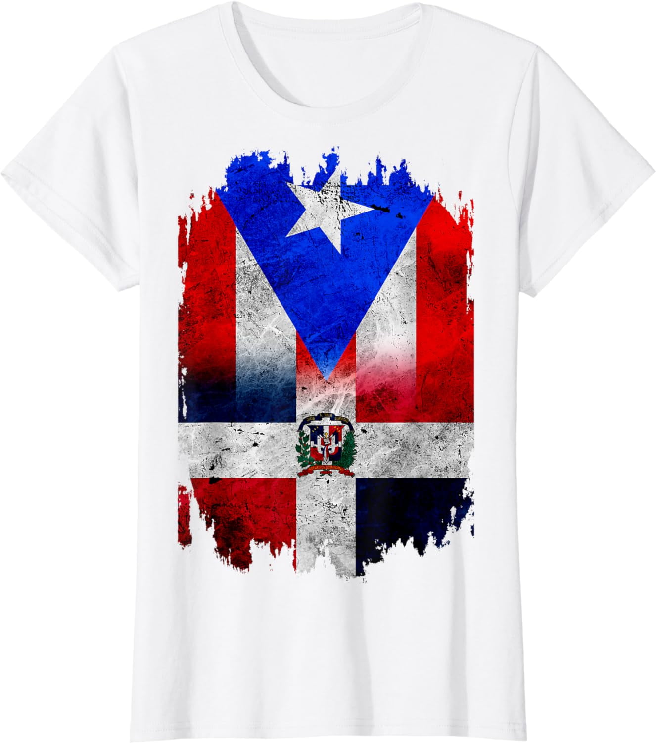 DominiRican Dominican and Puerto Rican Flag Dominican Flag T-Shirt ...