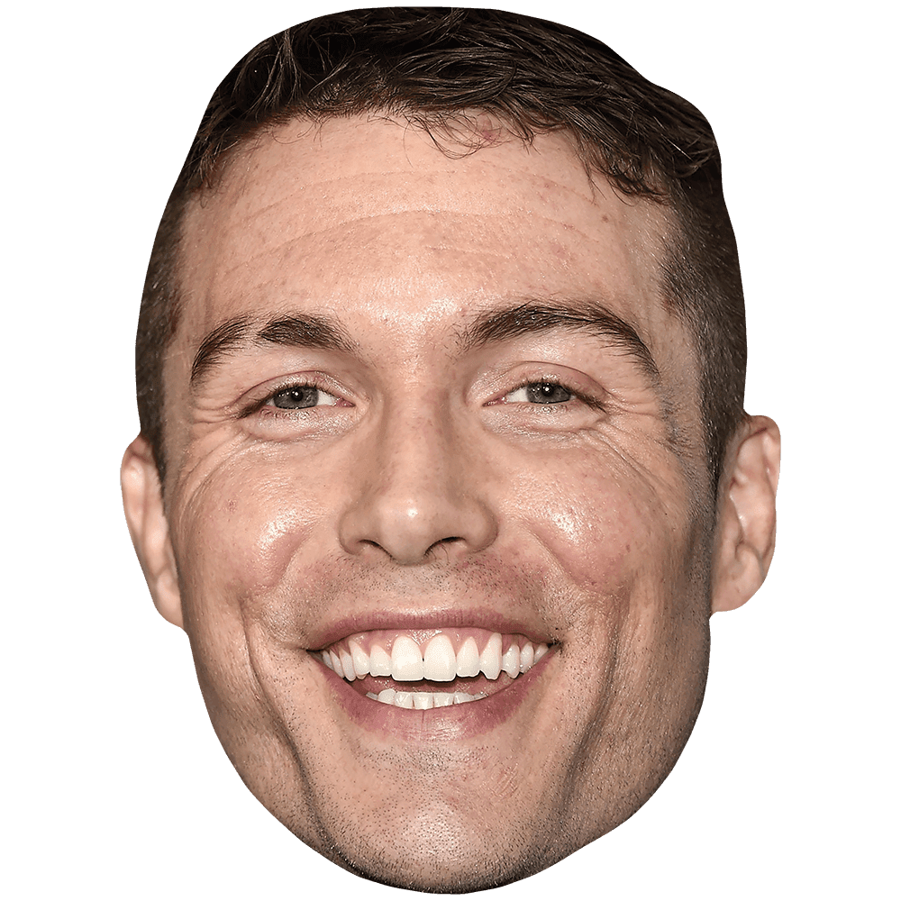 Dominic DeVore (Smile) Celebrity Mask, Flat Card Face, Fancy Dress Mask ...