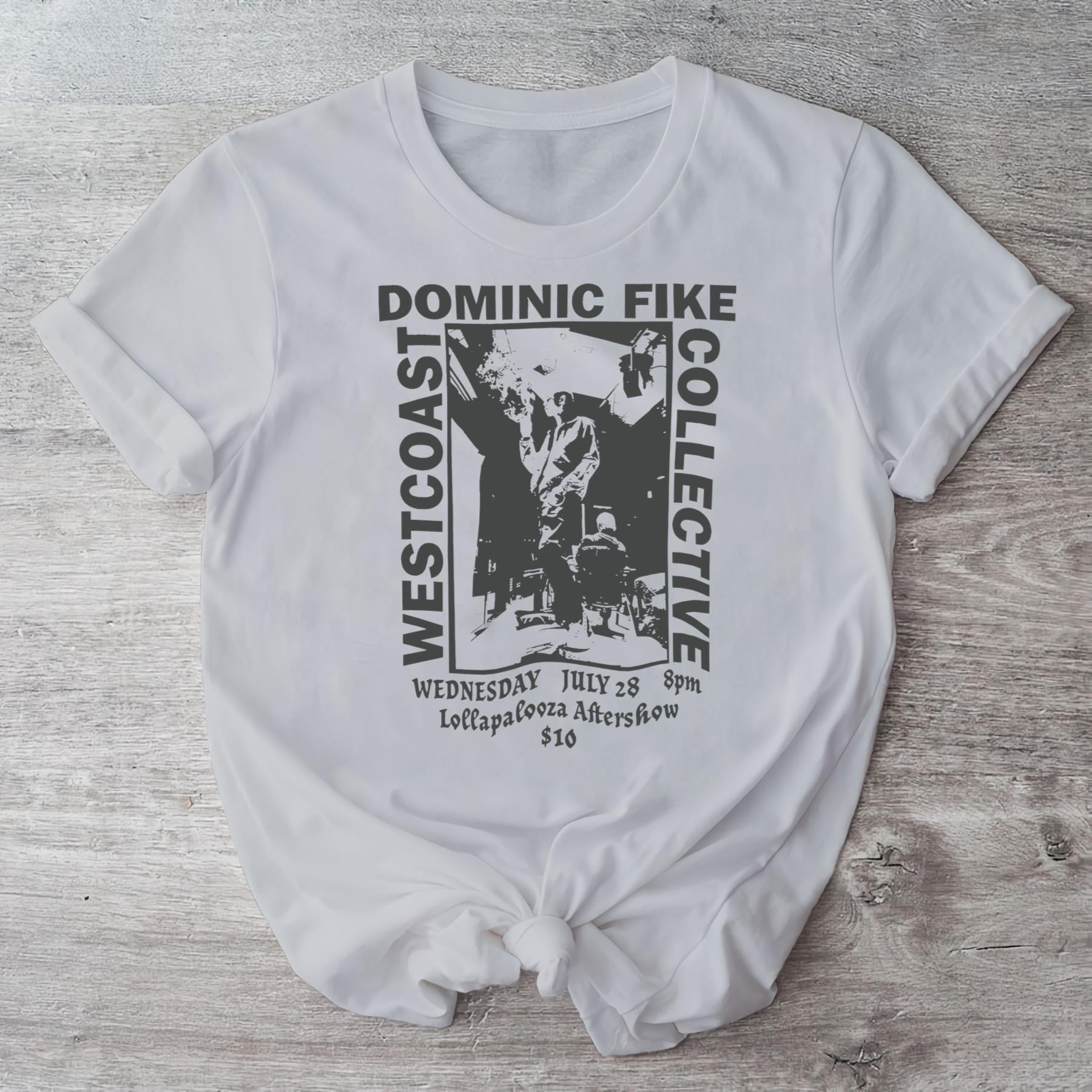 Dominic Fike Concert T-Shirt - Lollapalooza Indie Band Merch ...