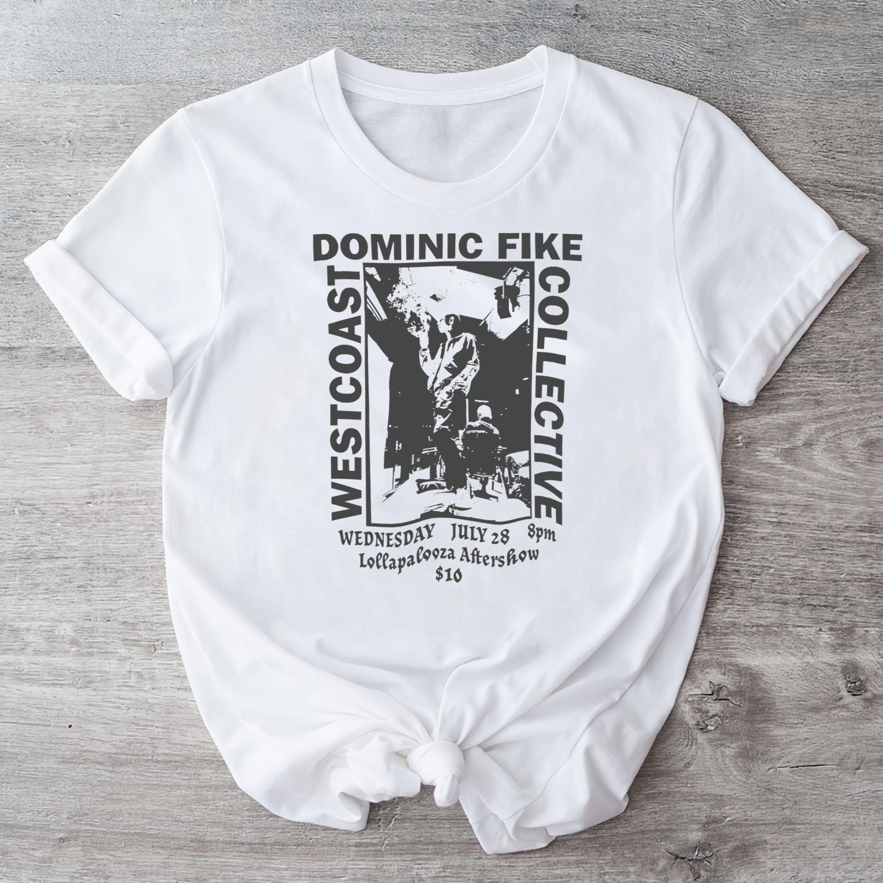 Dominic Fike Concert T-Shirt - Lollapalooza Indie Band Merch ...