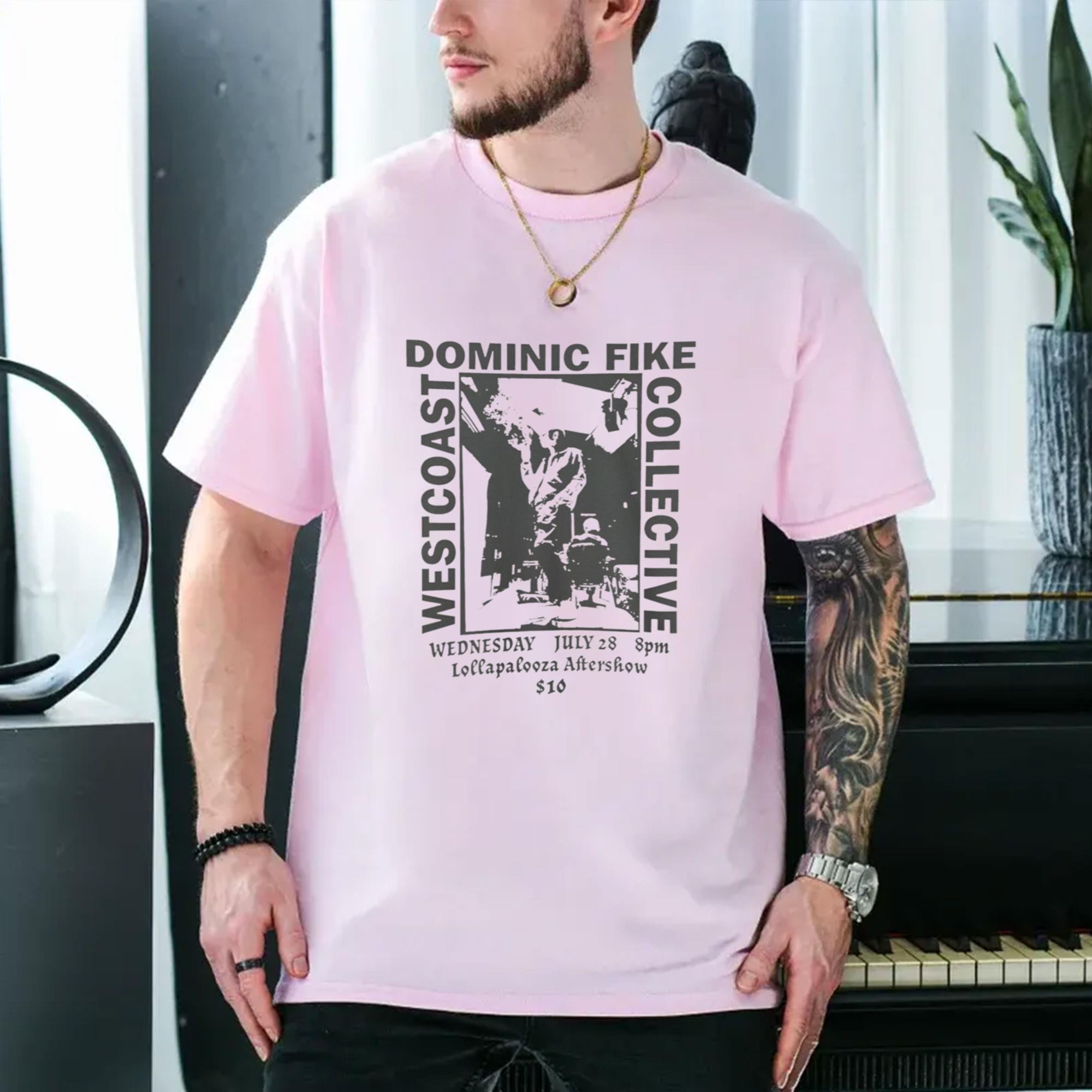 Dominic Fike Concert T-Shirt - Lollapalooza Indie Band Merch ...