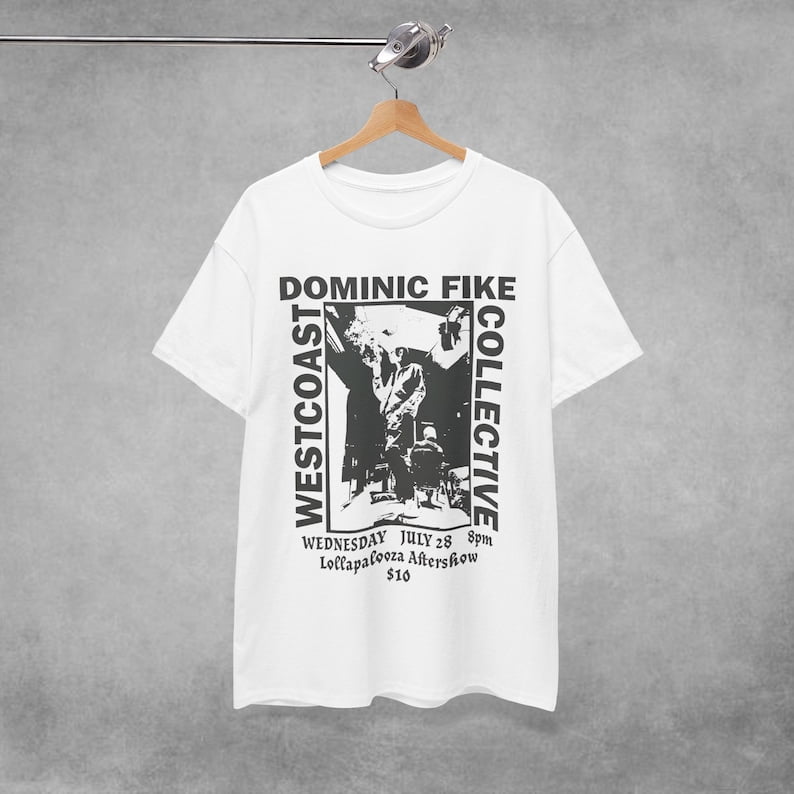 Dominic Fike Concert T-Shirt - Lollapalooza Indie Band Merch ...