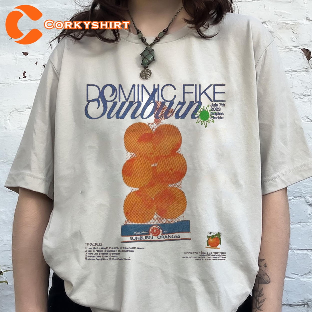 Dominic Fike Merch Sunburn Album Tracklist - Walmart.com