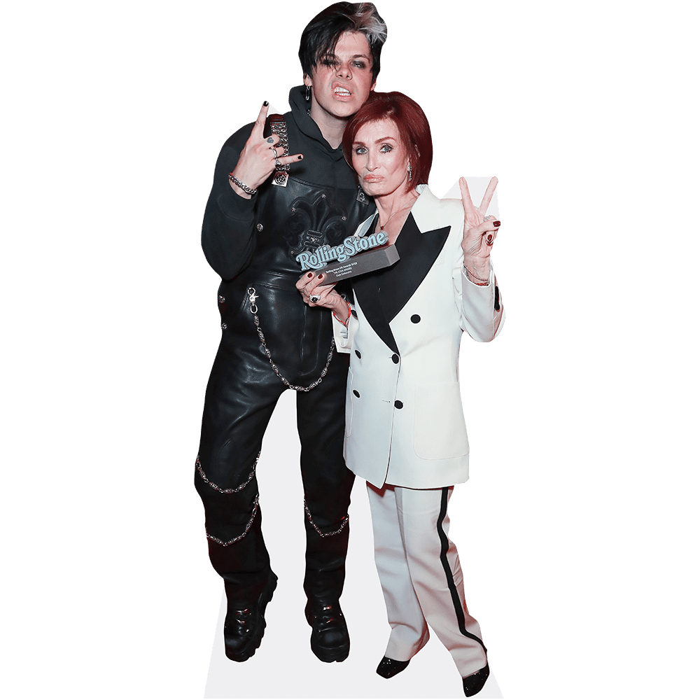 Dominic Harrison And Sharon Osbourne (Duo) Mini Celebrity Cutout ...