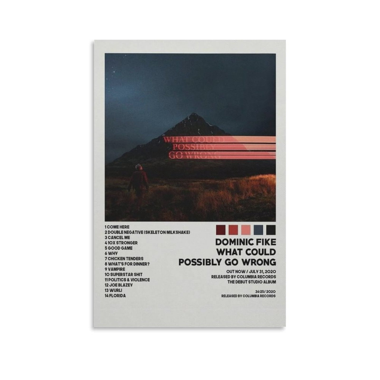Dominic Poster Fike Album What Could Possibly Go Wrong Canvas Poster ...